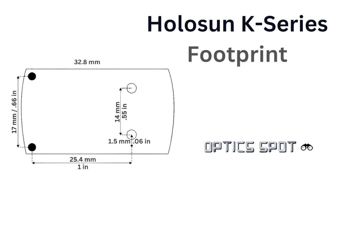 Holosun K-series footprint standard – Optics Spot
